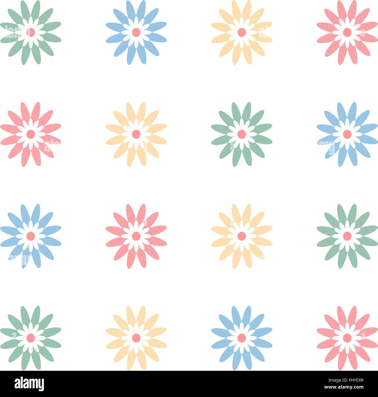 Girlish floral notebook cover. Spring summer seamless pattern vector ...