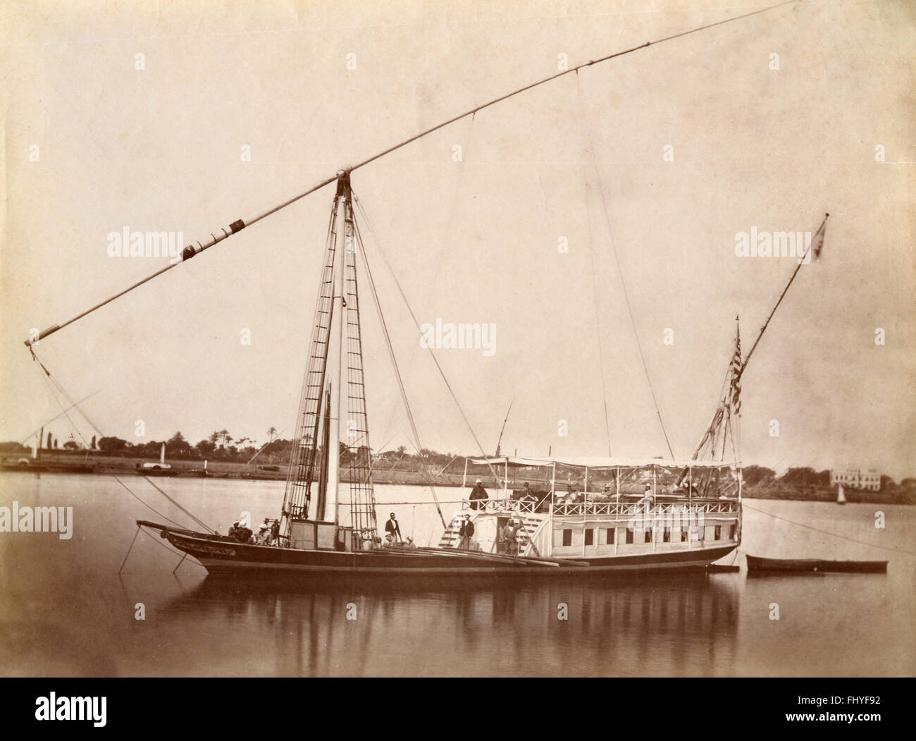 Dahabeah or Nile Boat, Egypt Stock Photo - Alamy