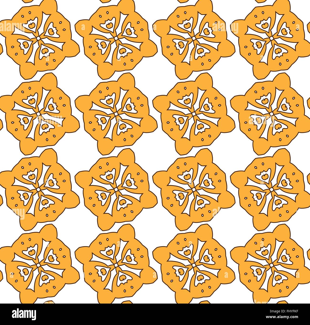 Yellow cookies on the white backdrop. Digital background vector ...