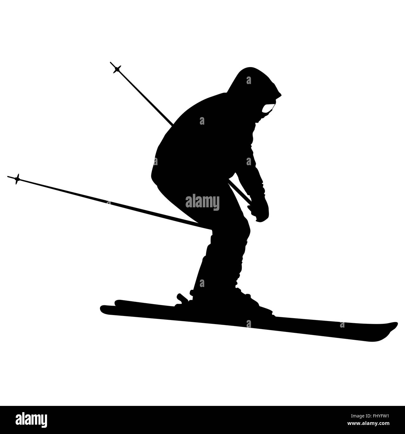 Slalom Slope Cut Out Stock Images & Pictures - Alamy