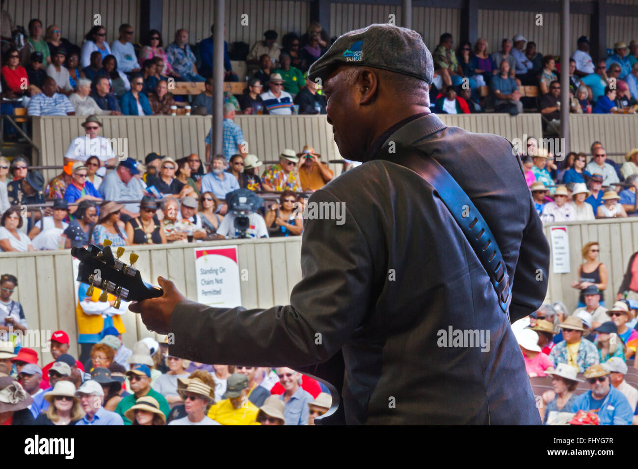 BOOKER T JONES preforms on the main stage at the MONTEREY JAZZ FESTIVAL ...