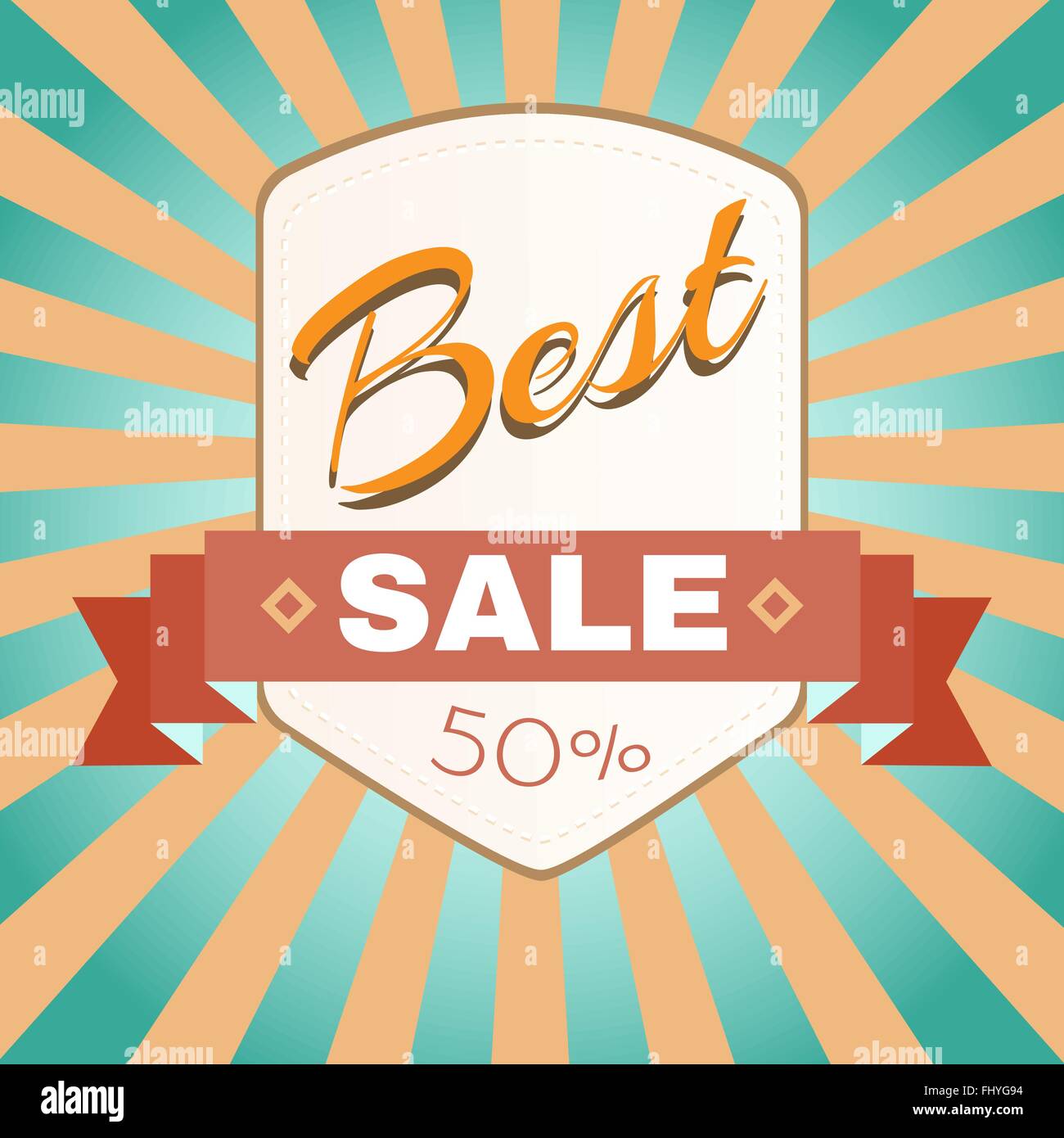 Best Sale Percentage Discount Flyer Vector Illustration. Holiday Hot ...