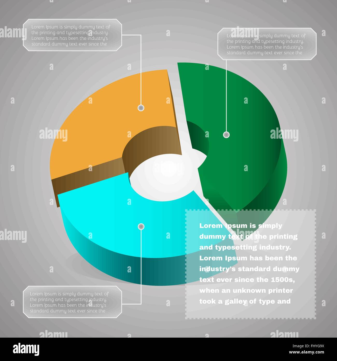 Pie chart business diagram. Presentation template. Infographic vector ...