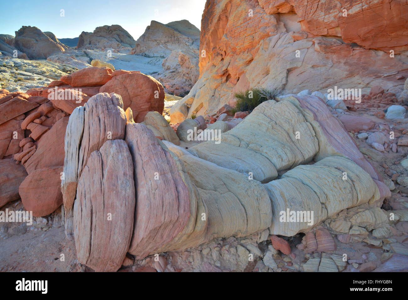 Colorful sandstone is everywhere in Valley of Fire State Park in ...
