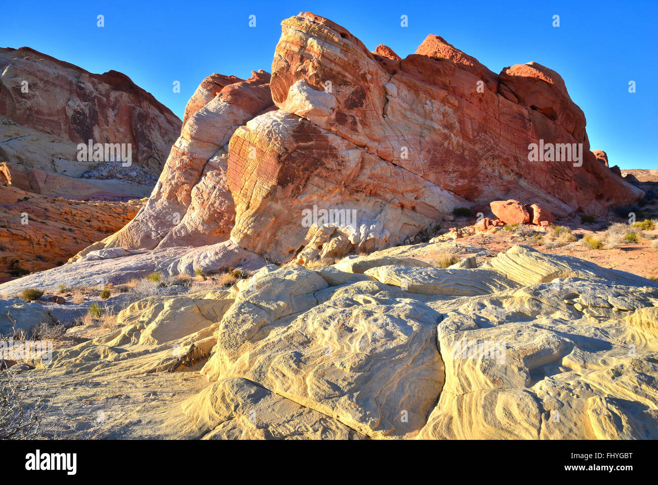 Colorful sandstone is everywhere in Valley of Fire State Park in ...