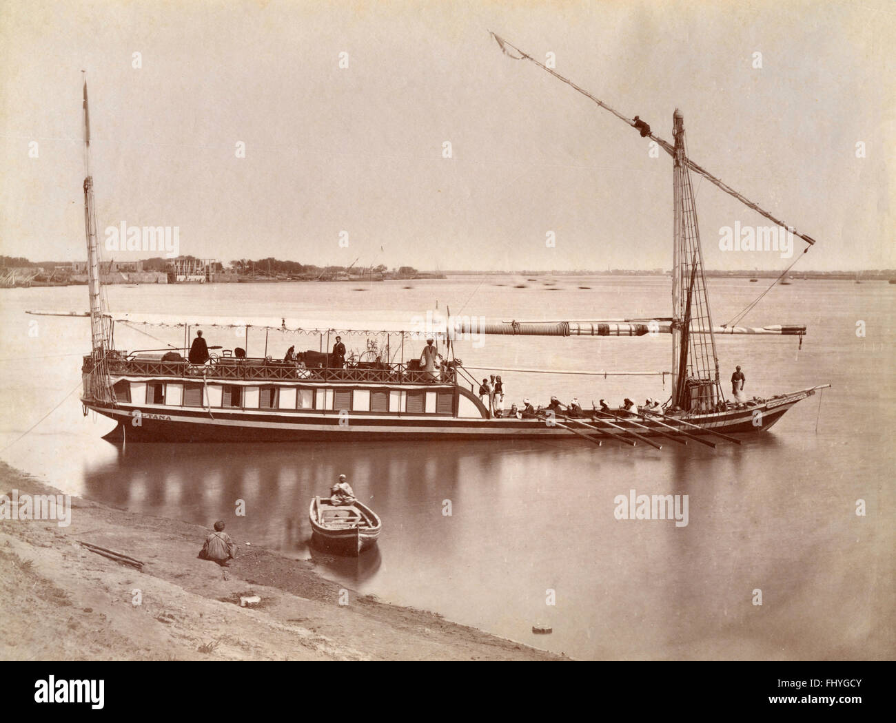 Dahabeah or Nile Boat, Egypt Stock Photo - Alamy