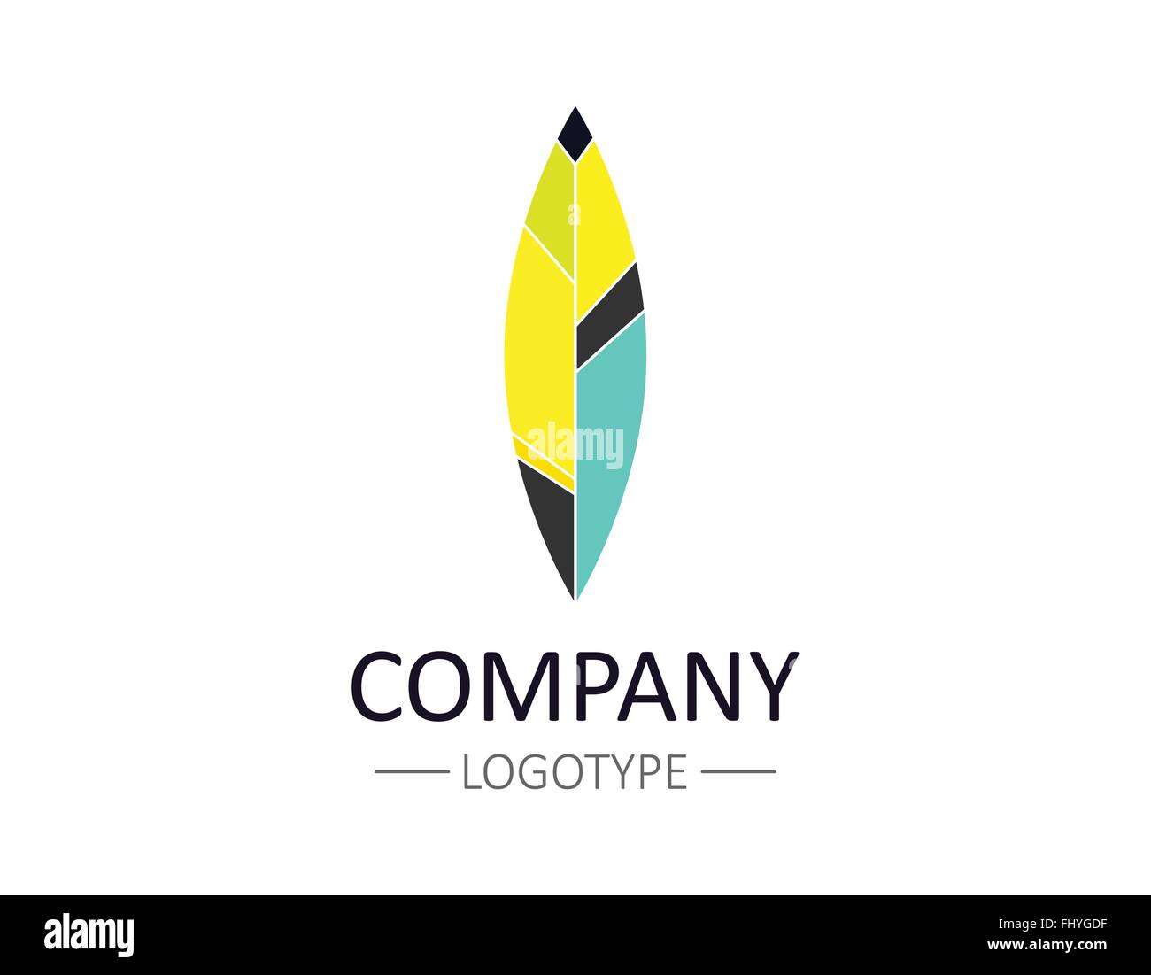 Feather Logo Vector Stock Vector Image & Art - Alamy