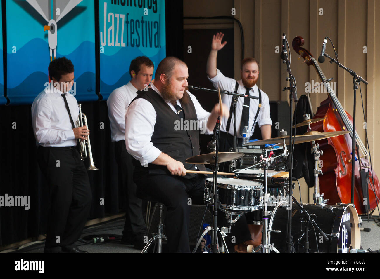 CONNER MCRAE on drums for DAVINA AND THE VAGABONDS at the MONTEREY JAZZ ...