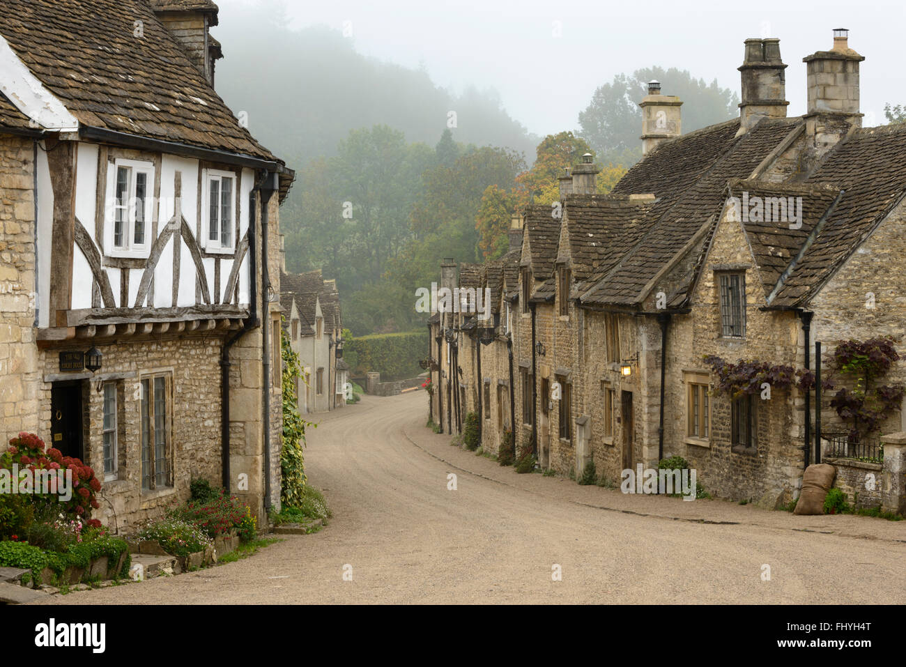 The High Street in Castle Combe, Wiltshire Stock Photo - Alamy