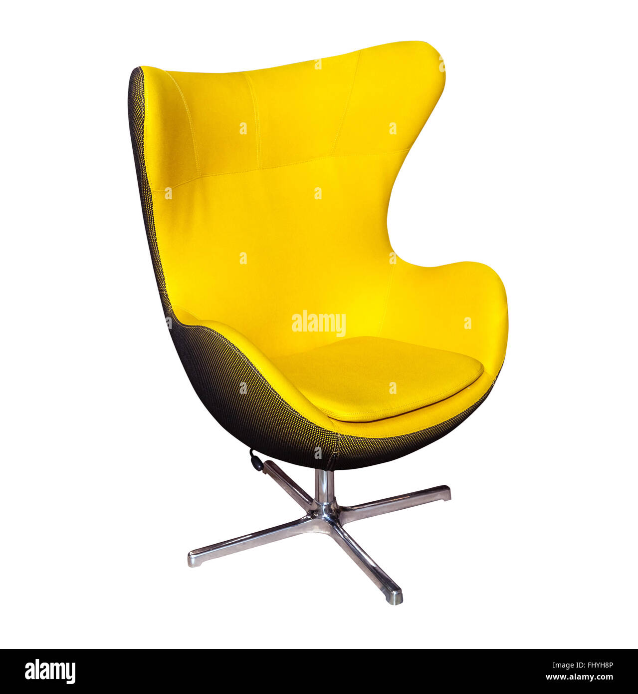 Yellow office modern chair Stock Photo - Alamy