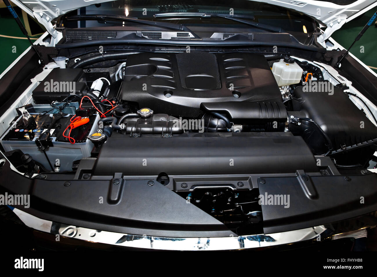 Automobile car engine Stock Photo - Alamy