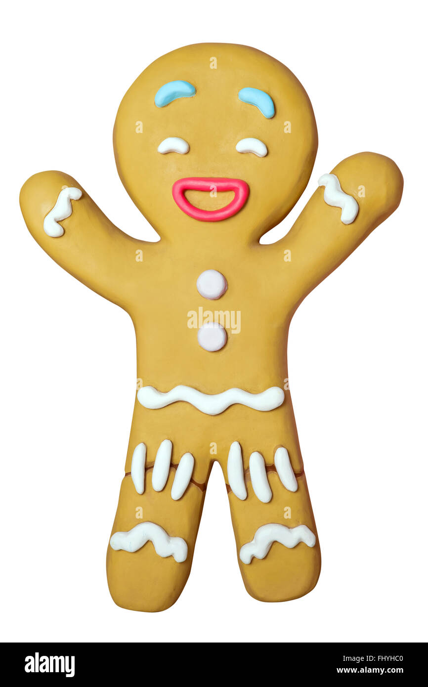 Gingerbread man isolated Stock Photo - Alamy