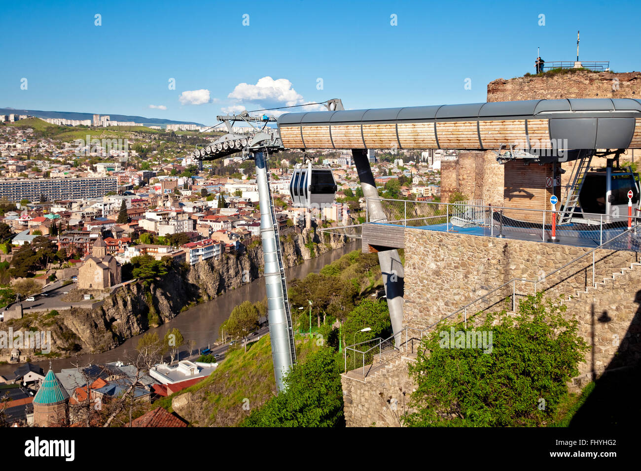 Cableway transport system hi-res stock photography and images - Alamy