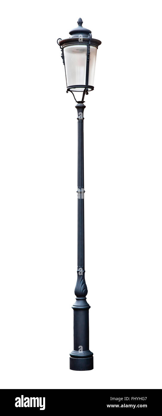 Isolated photo of street lamp Stock Photo - Alamy