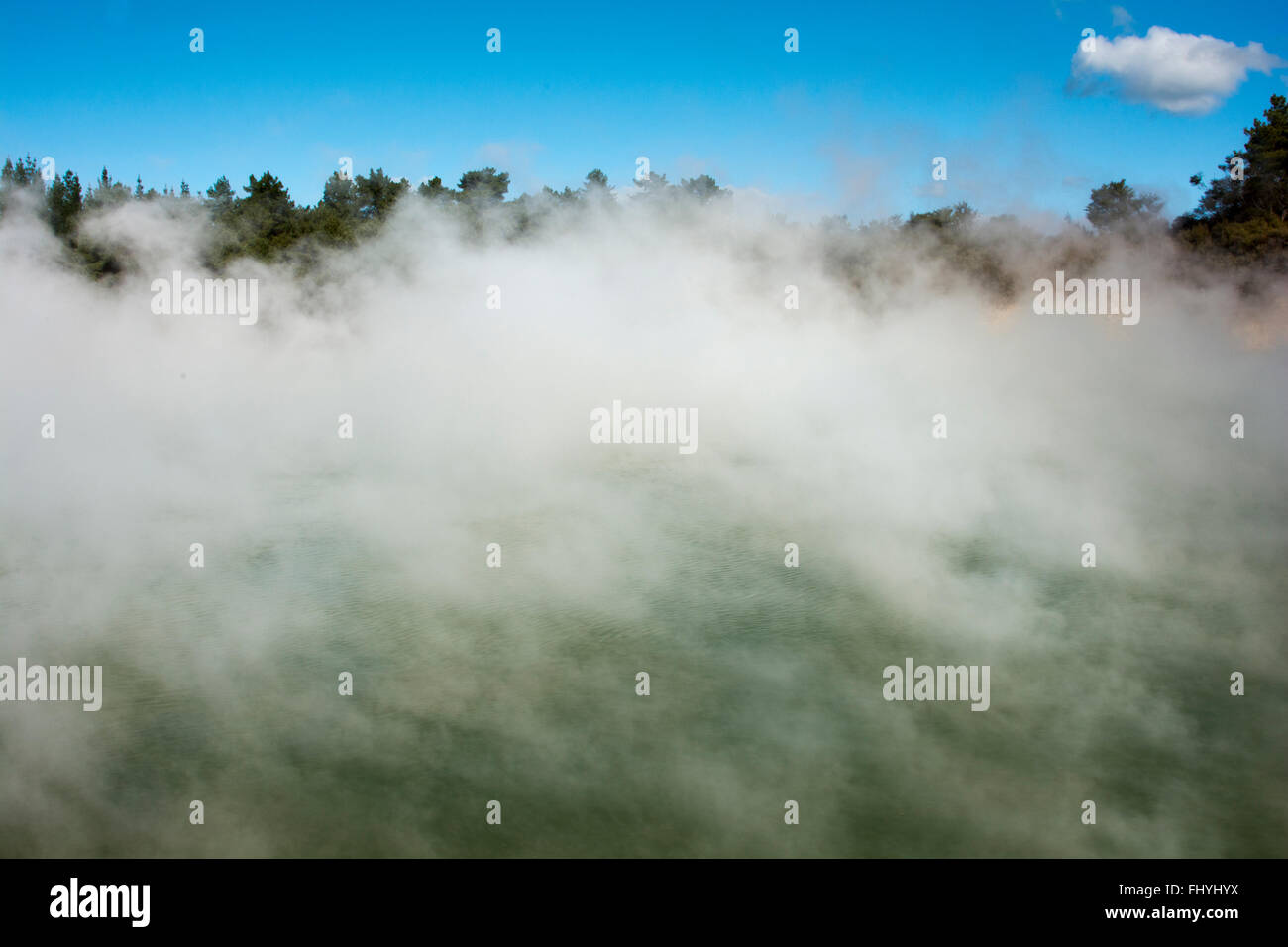 The Champagne Pool is with 65 meters diameter and 62 meters depth the ...