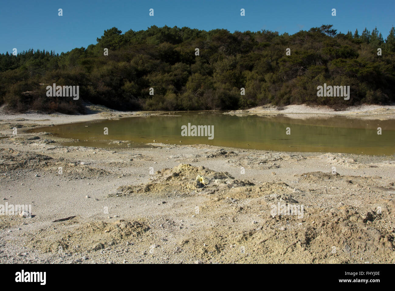 The Champagne Pool is with 65 meters diameter and 62 meters depth the ...