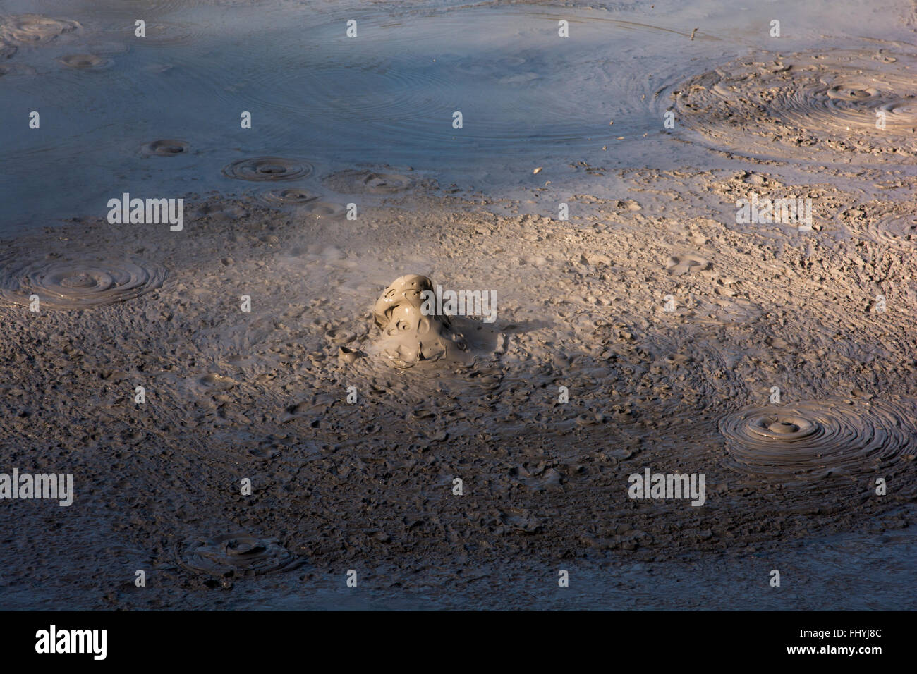 The mud pool in the Wai-O-Tapu Thermal wonderland is the remnant of a ...