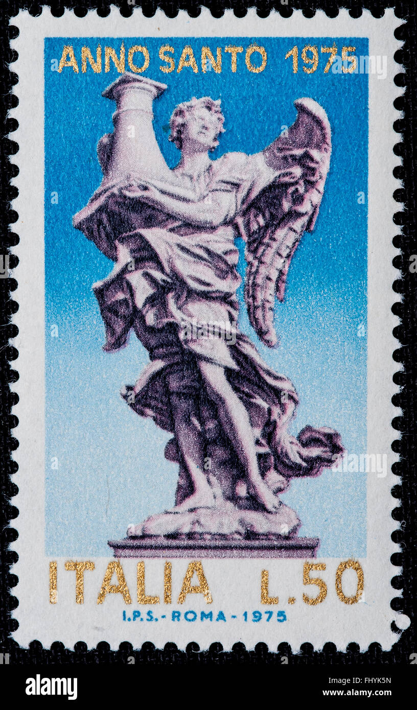 1975 - Italian mint stamp issued to celebrate the Holy Year 1975. Lire ...