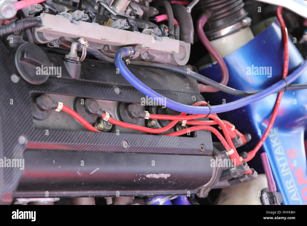 Motor block of a car closeup hi-res stock photography and images - Alamy