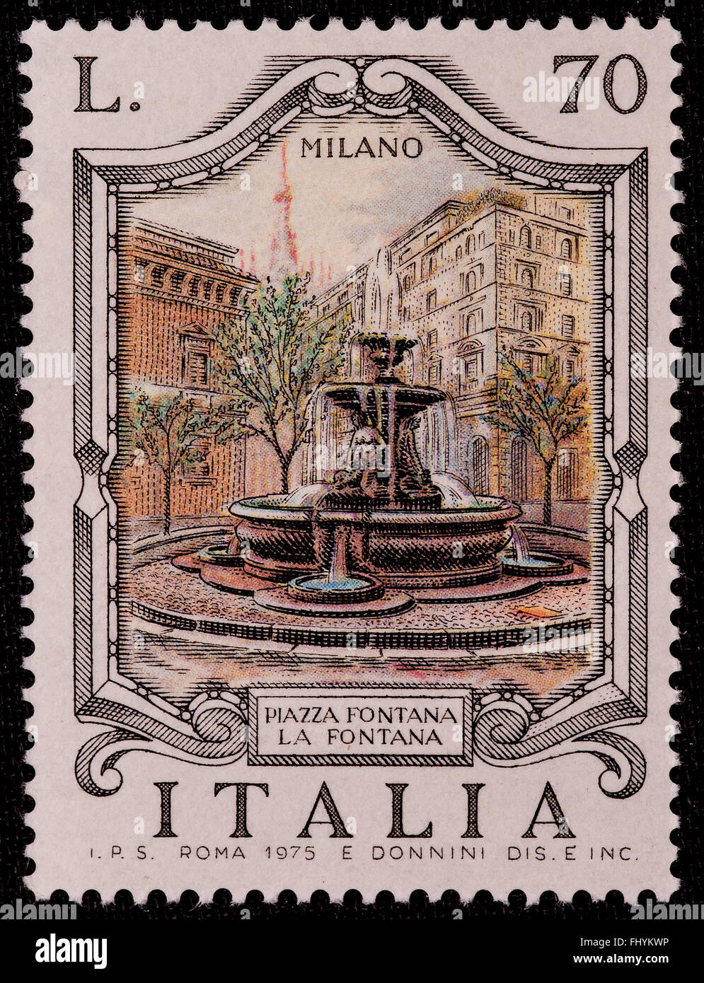 Milano stamp hi-res stock photography and images - Alamy