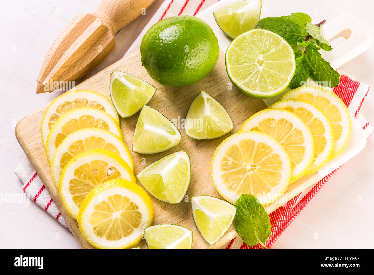 Variety of citrus fruit including lemons and limes Stock Photo - Alamy