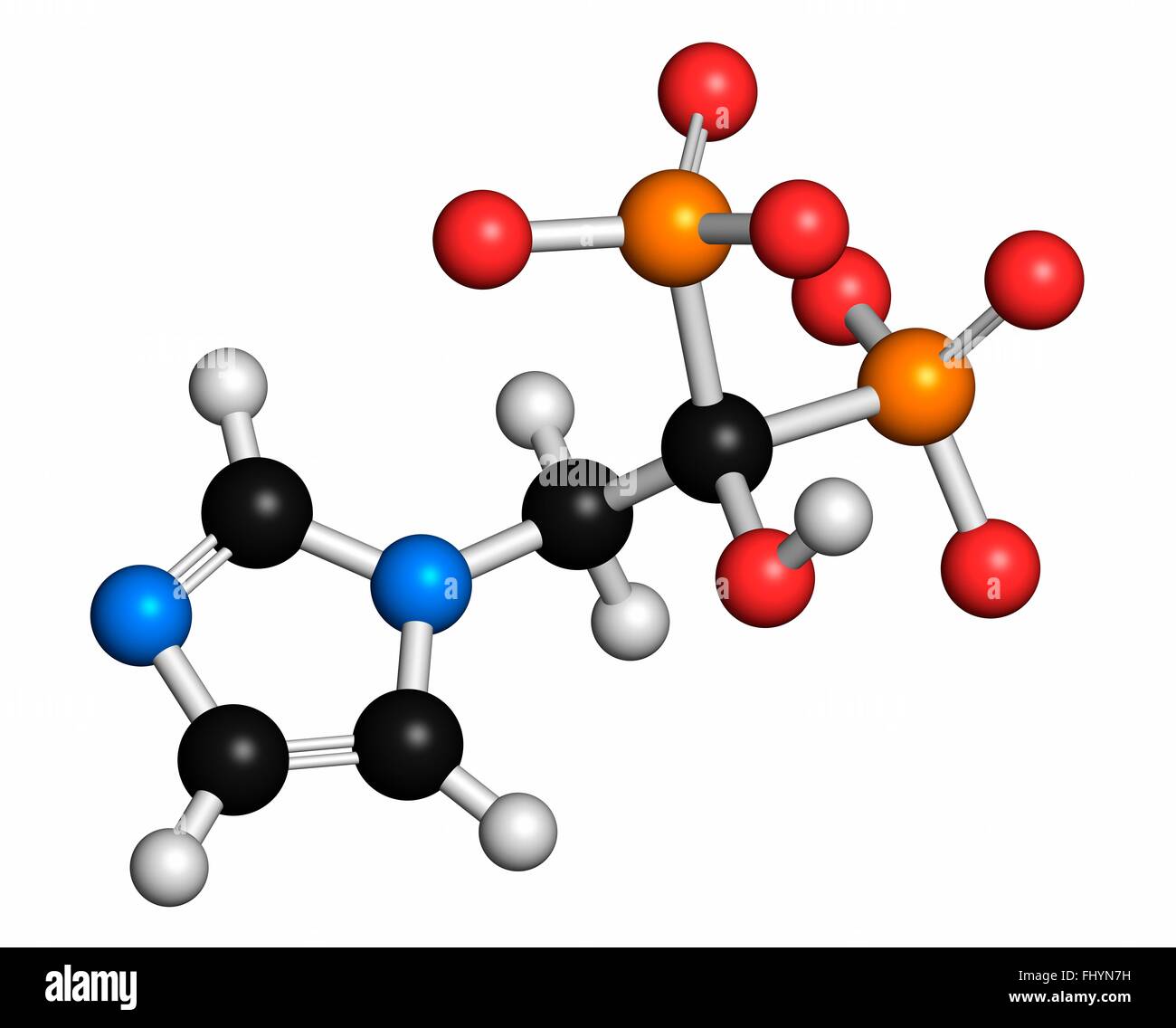 Zoledronic acid (zoledronate) osteoporosis drug molecule ...
