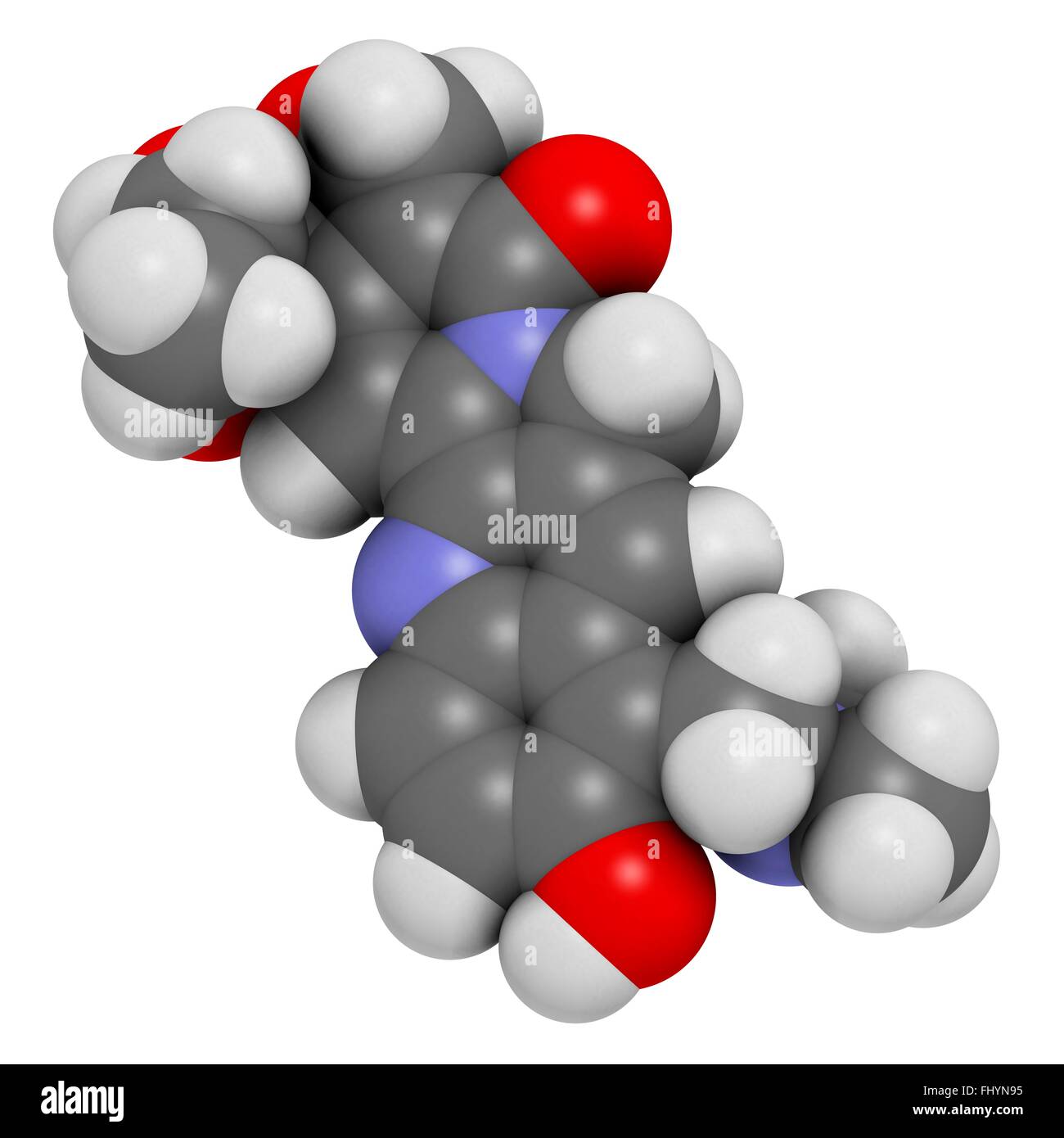 Molecular model of drug topotecan hi-res stock photography and images ...