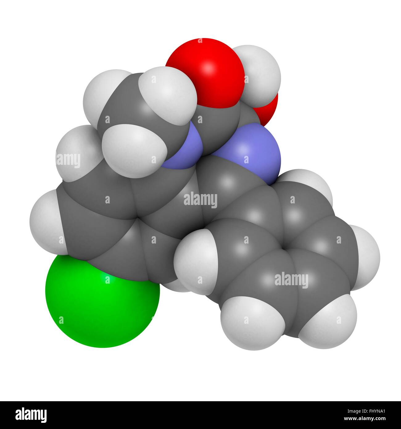 Temazepam benzodiazepine drug molecule used hi-res stock photography ...