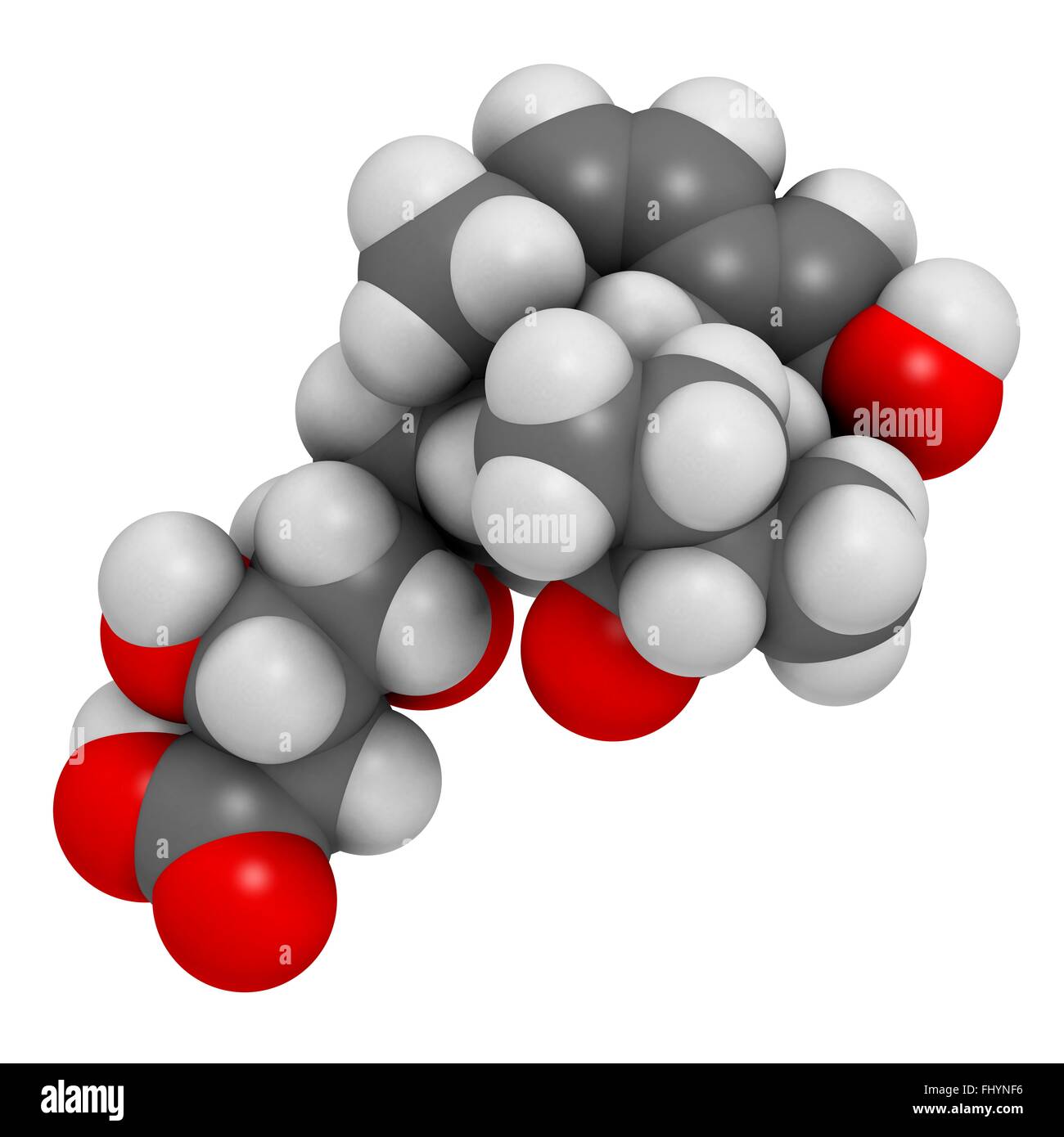 Cholesterol Molecule With Carbon Atoms