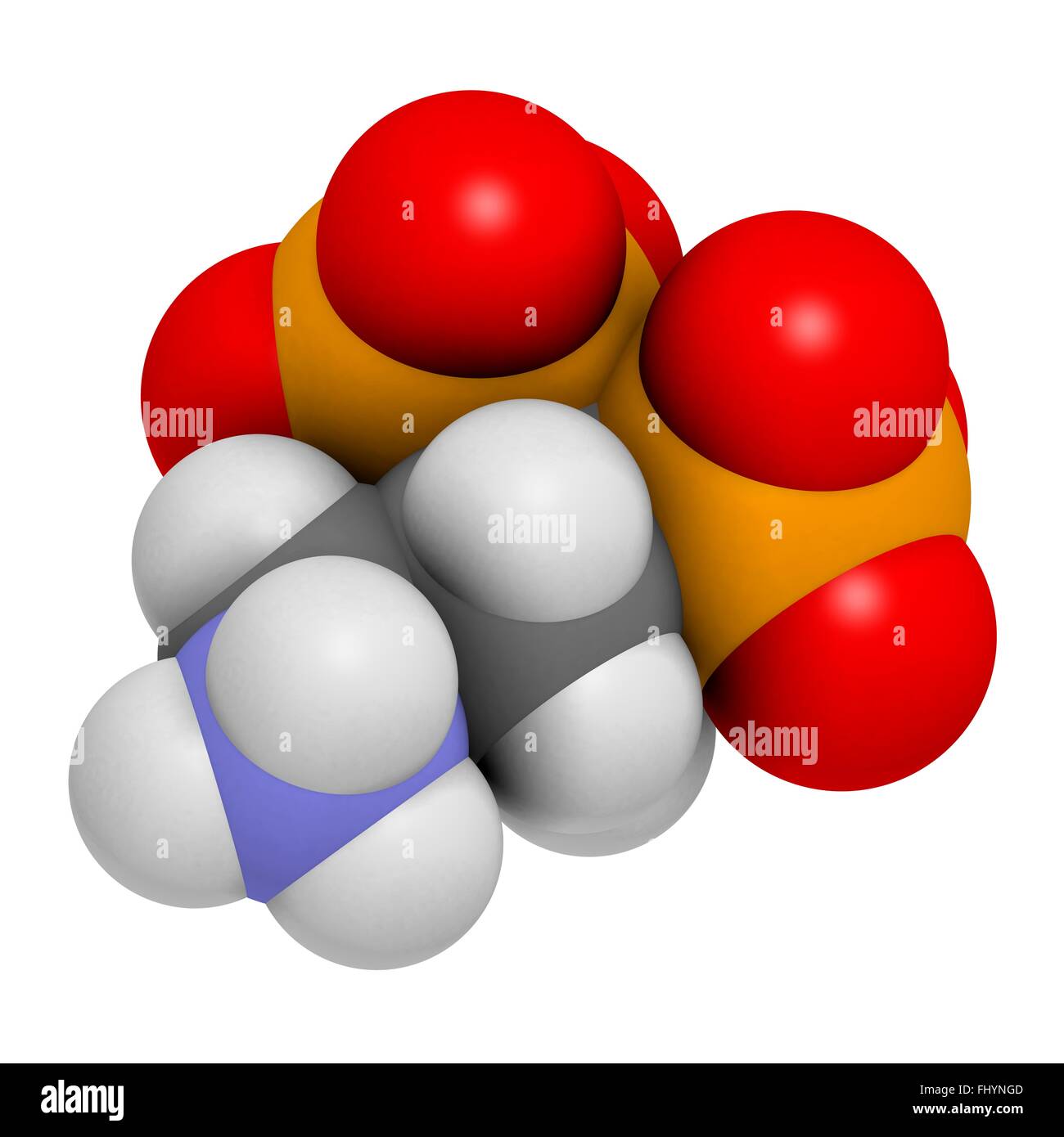 Pamidronic acid (pamidronate) osteoporosis drug molecule ...