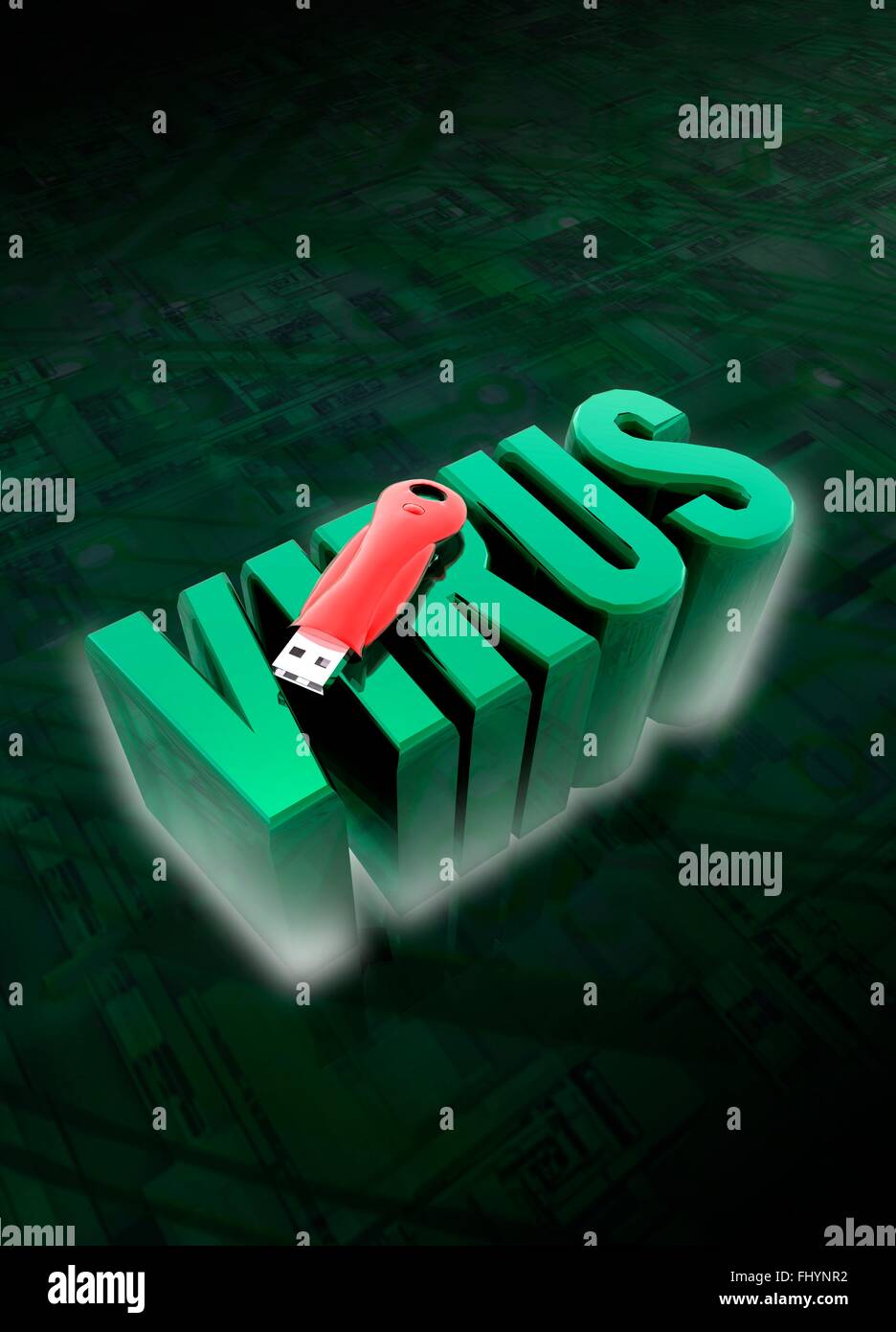 Computer virus, illustration Stock Photo - Alamy