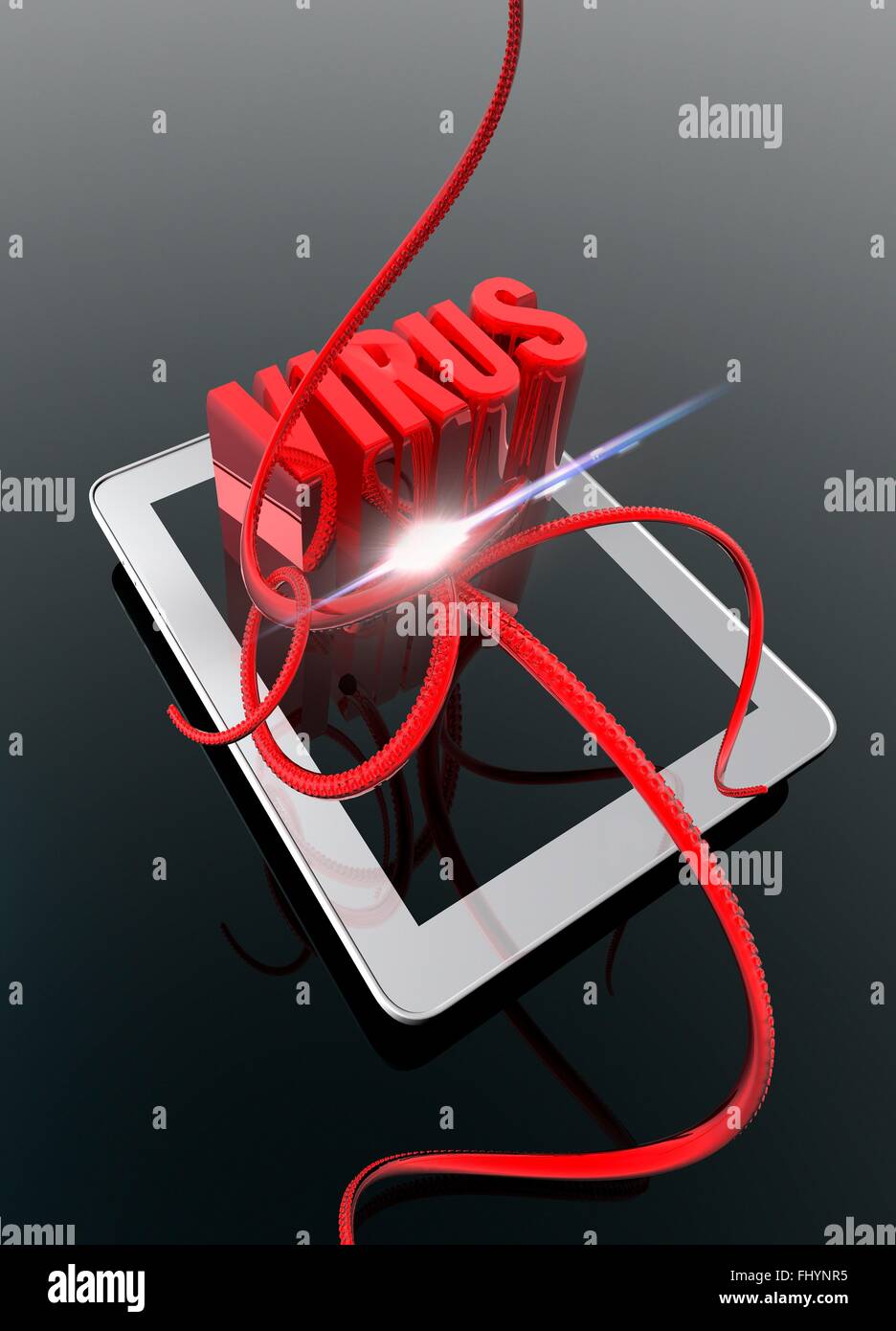 Computer virus, illustration Stock Photo - Alamy