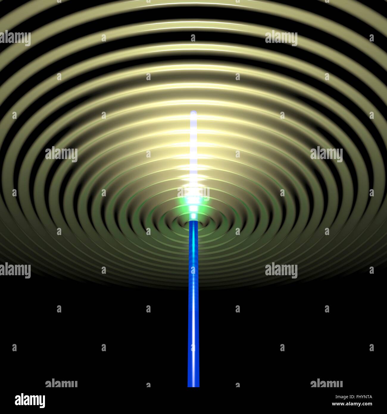 Radio communications tower, illustration Stock Photo - Alamy