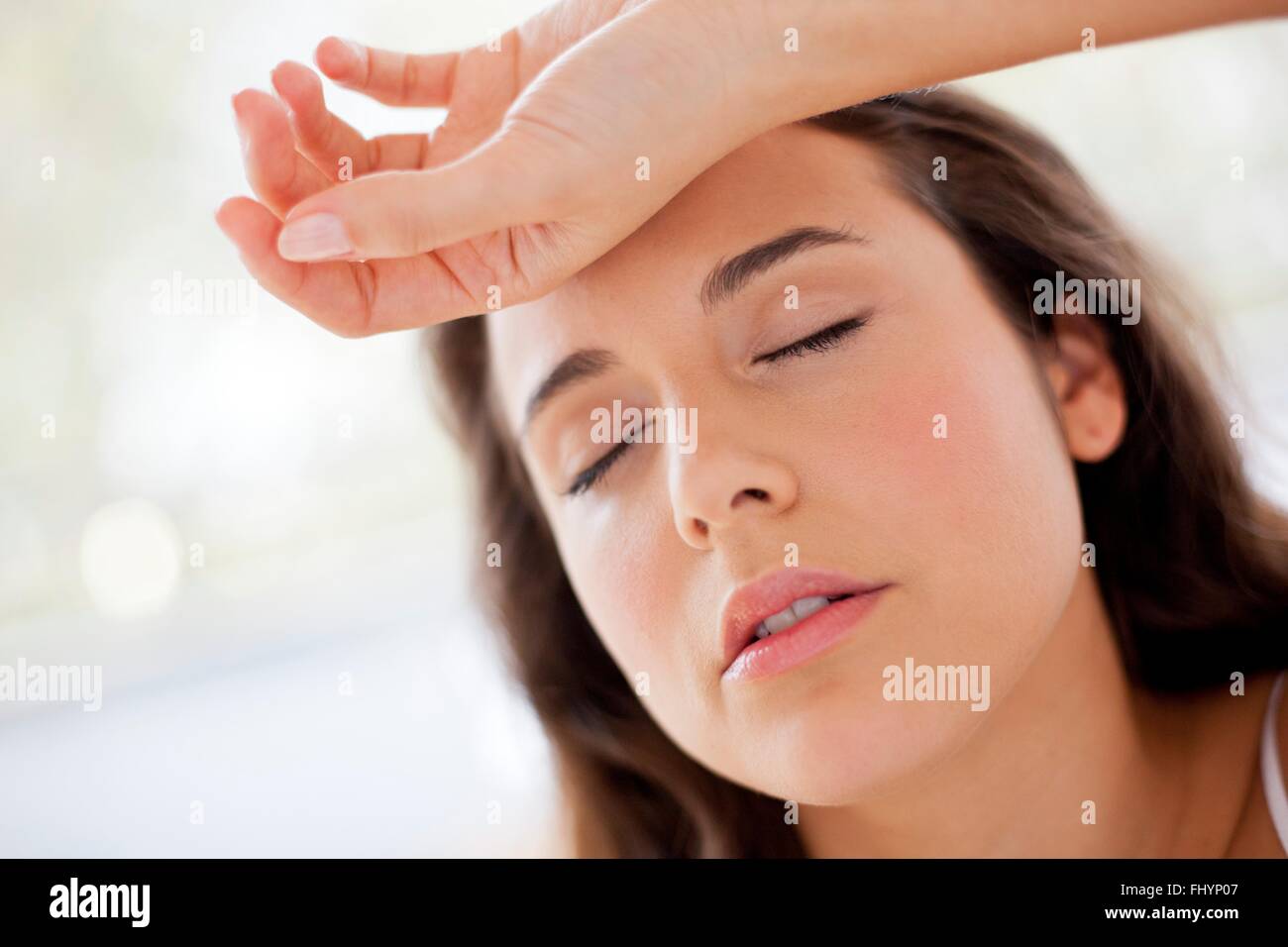 Hand on forehead hi-res stock photography and images - Alamy