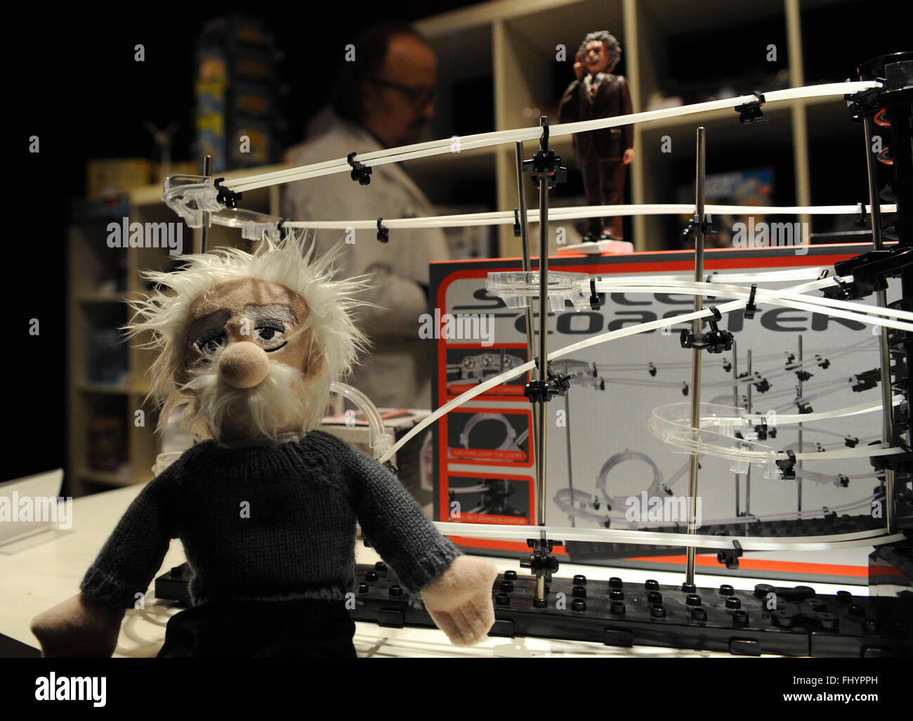 A puppet of Albert Einstein can be seen in the 'Inventor Shop' in ...