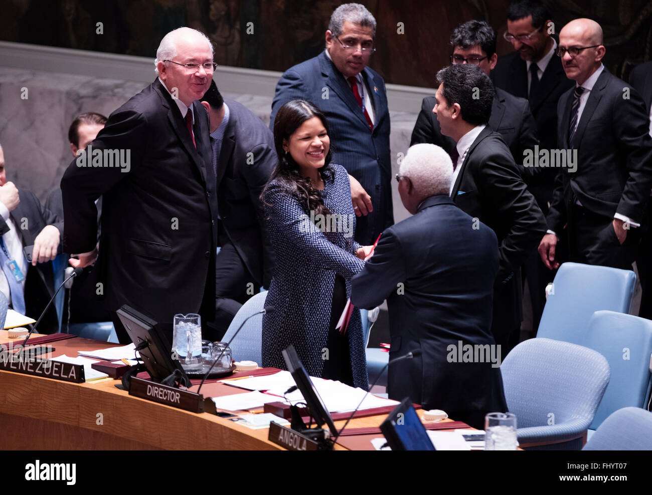New York, United States. 26th Feb, 2016. Venezuelan former President ...