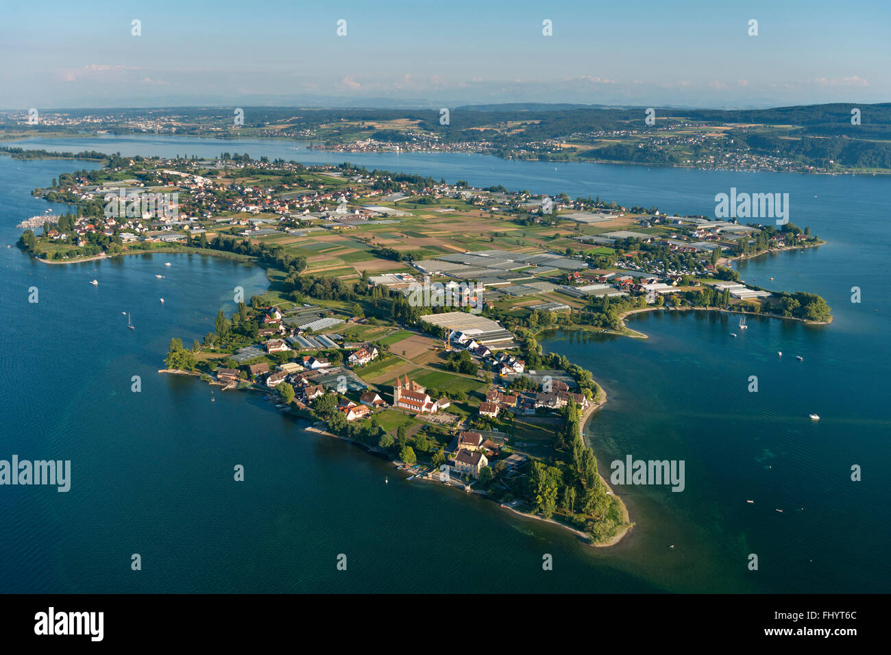 Germany, Lake Constance, Aerial view, Reichenau Island Stock Photo - Alamy