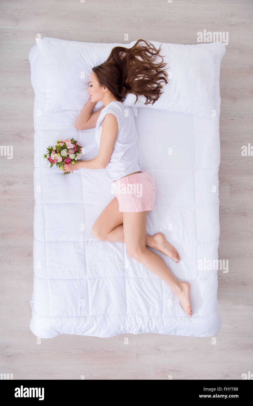 Beautiful woman sleeping Stock Photo - Alamy