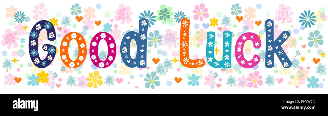 Good luck- banner. Vector Stock Vector Image & Art - Alamy