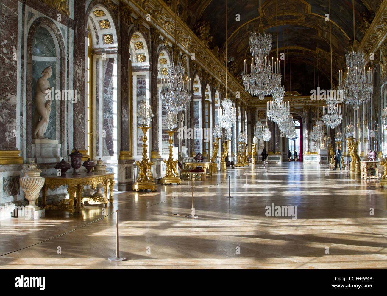 The Hall of mirrors Versailles France Stock Photo - Alamy