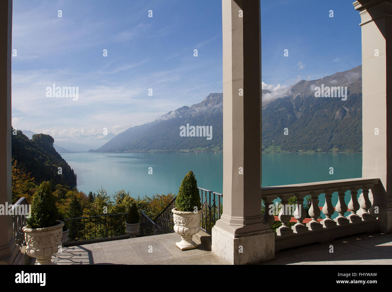 View on Lake Brienz Switzerland Stock Photo - Alamy