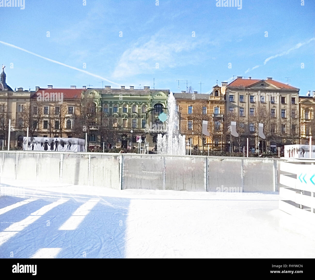 City skating rink in zagreb hi-res stock photography and images - Alamy
