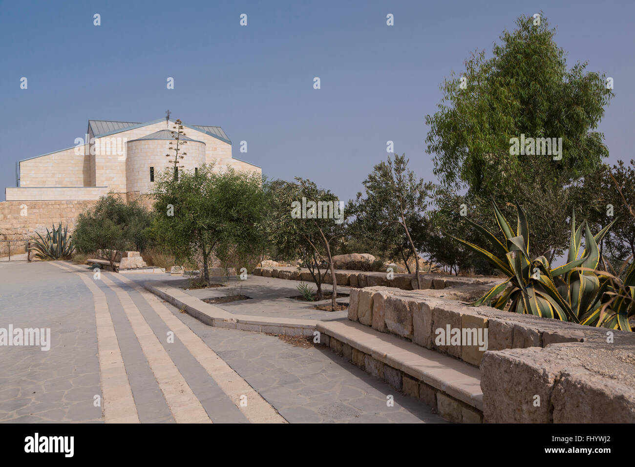 The Monastery on Mount Nebo, Hashemite Kingdom of Jordan, Middle East ...