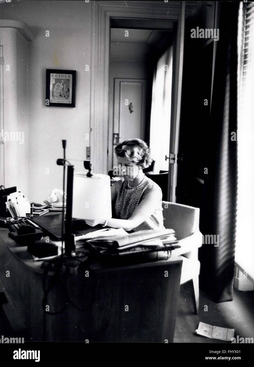 1969 - Madame Bluebell, Margaret Kelly at her desk. Margaret Kelly ...