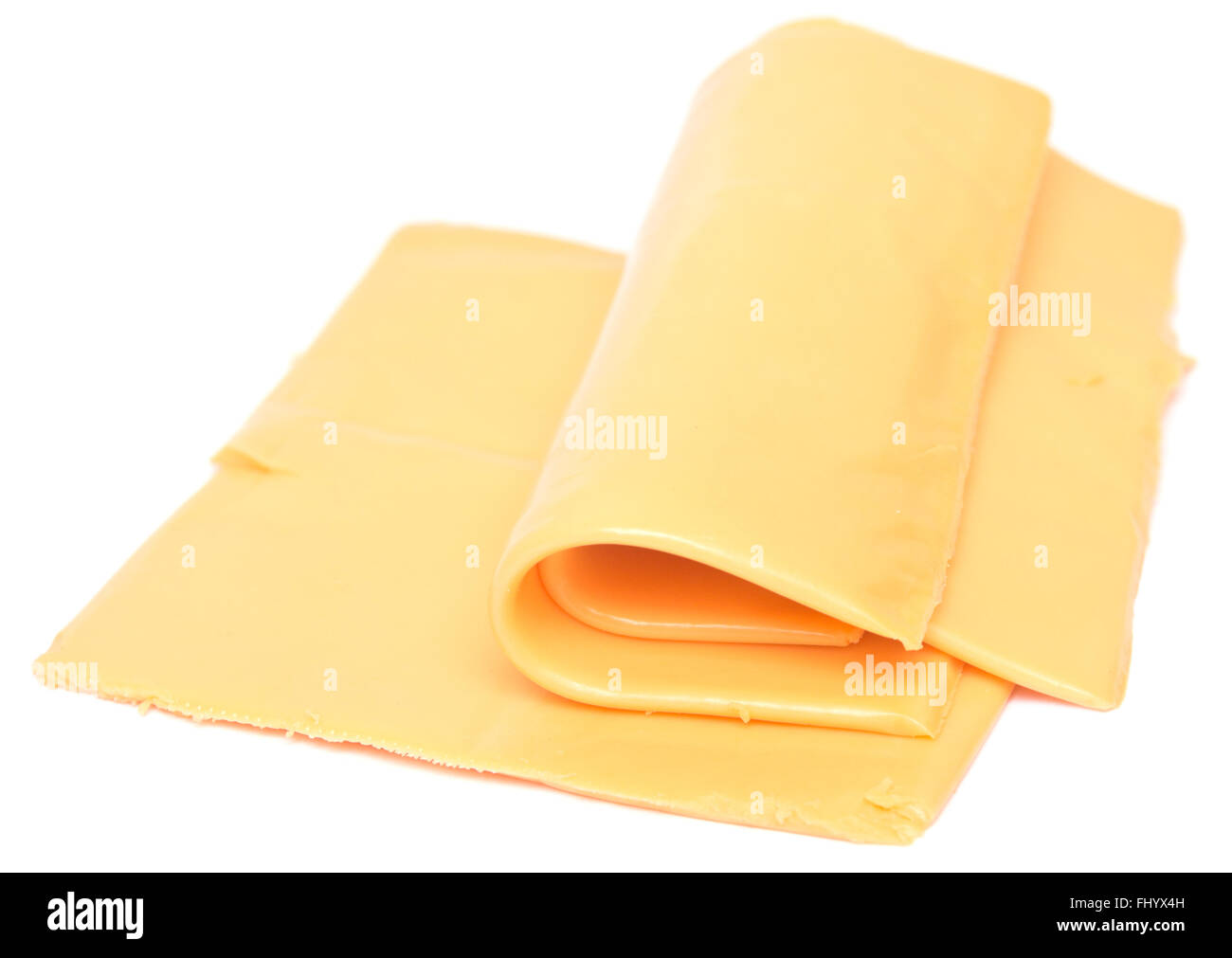 cheese slices isolated on white background Stock Photo - Alamy