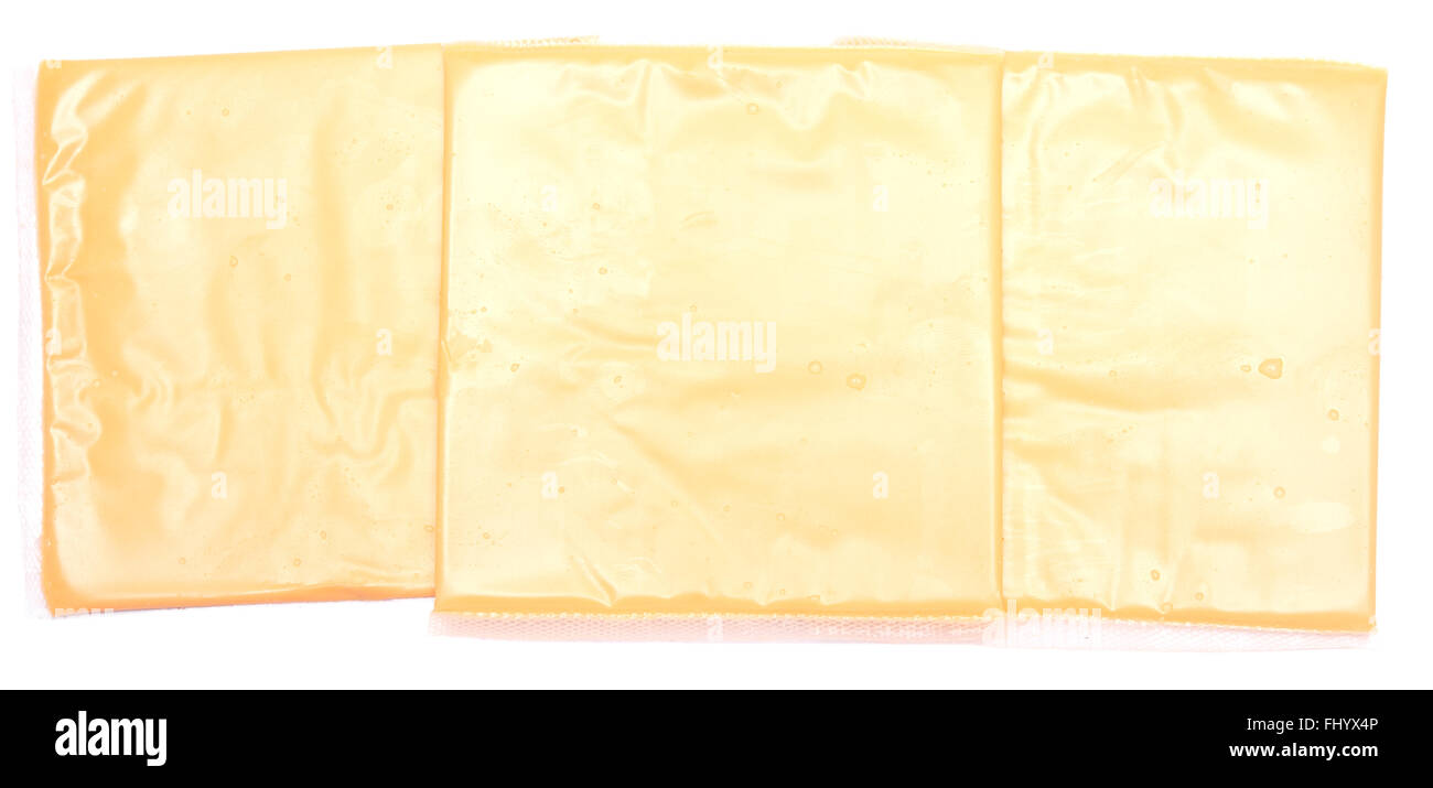 cheese slices isolated on white background Stock Photo - Alamy