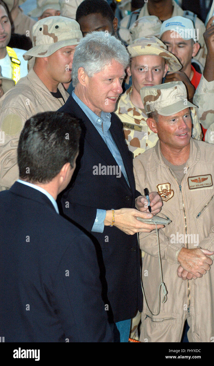 Forward Deployed Area. 12th Jan, 2004. Former United States President ...