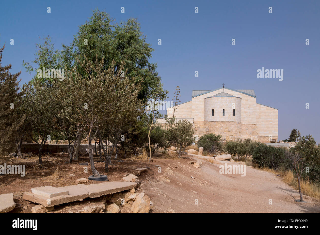 The Monastery on Mount Nebo, Hashemite Kingdom of Jordan, Middle East ...