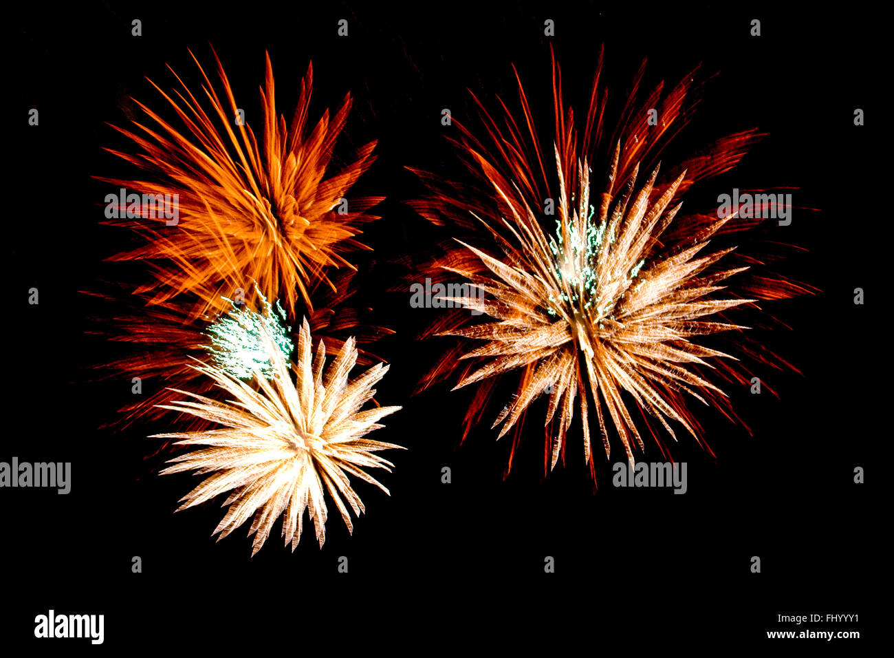Firework in the dark night Stock Photo - Alamy
