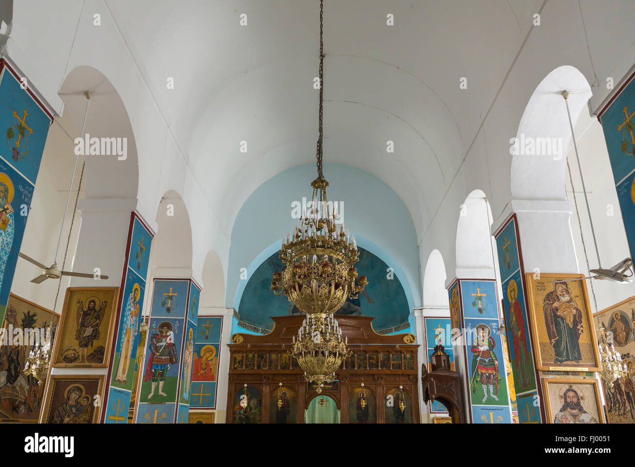 Greek orthodox church interior hi-res stock photography and images - Alamy